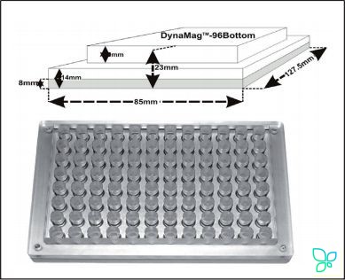 Магнитный сепаратор DynaMag-96 Bottom, концентр. на дне, для ПЦР ...